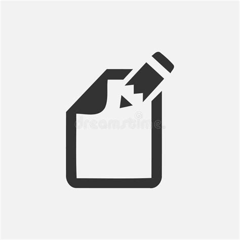 document editing vector icon file icon symbol stock vector