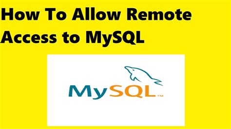 Setting Up A Remote Mysql 8 Database Connection Enable Remote Mysql 8