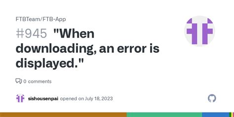 When Downloading An Error Is Displayed Issue 945 FTBTeam FTB App GitHub