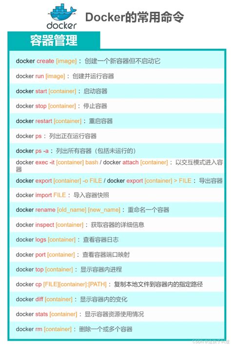 Docker常用命令 Csdn博客