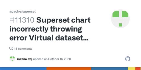 Superset Chart Incorrectly Throwing Error Virtual Dataset Query Must Be