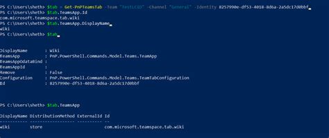 BUG Get PnPTeamsTab Issue Pnp Powershell GitHub