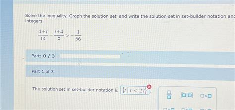 Solved Solve The Inequality Graph The Solution Set And Chegg