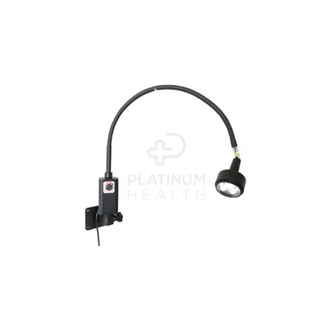 6w Led Examination Light Black Including Mobile Base And Wall Mount