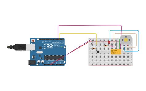 Circuit Design Motor Fan Tinkercad