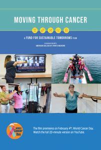 Fund For Sustainable Tomorrows Moving Through Cancer