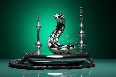 Python Portrait In Bold Minimalist Studio Generative Ai Illustration