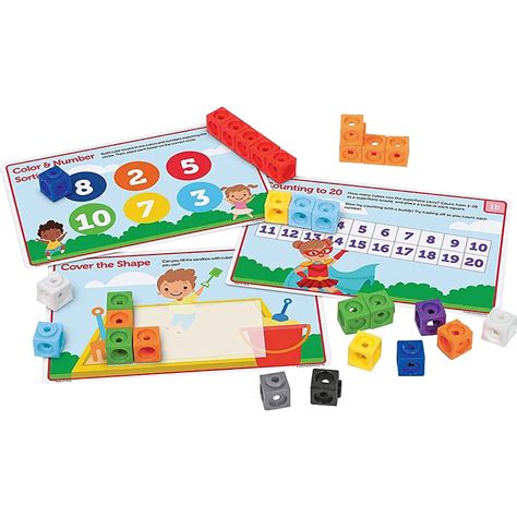 Learning Resources Mathlink Cubes Pre K Activity Set Ler9335 Image 1