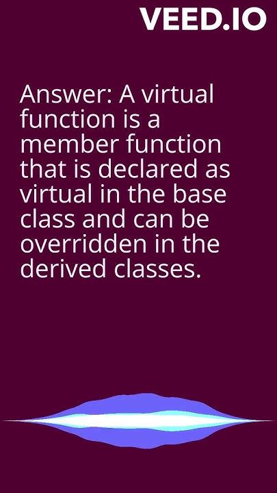 What Is Virtual Function And Polymorphism Cplusplus Viralshort