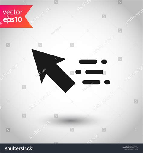 Cursor Vector Icon Computer Arrow Vector Stock Vector Royalty Free 1289873554 Shutterstock