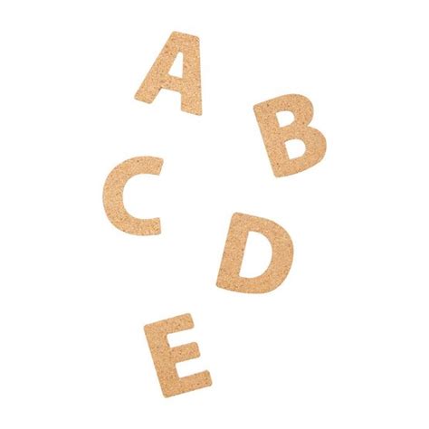 Papermania Adhesive Cork Alphabet 52 Pack Hobbycraft