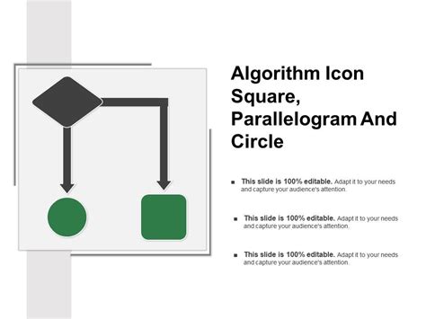 Algorithm Icon Square Parallelogram And Circle PowerPoint Presentation Pictures PPT Slide