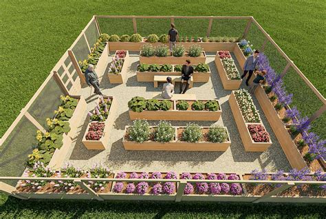 30 X30 Enclosed Raised Garden Bed Plans Diy Sheltered Garden With Fence Pdf Etsy
