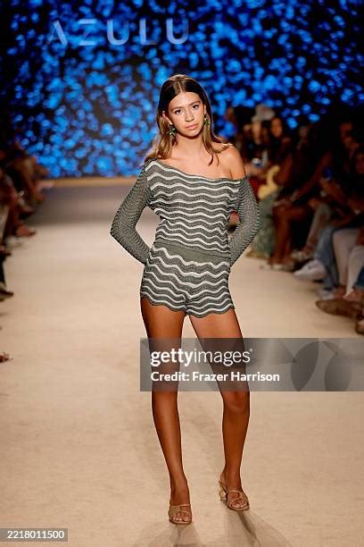 A Model Walks The Runway For Azulu During Paraiso Miami Swim Week