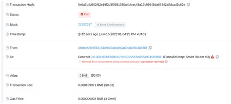 Javascript Transaction Declined Pancakeswap Smart Router V3 Stack