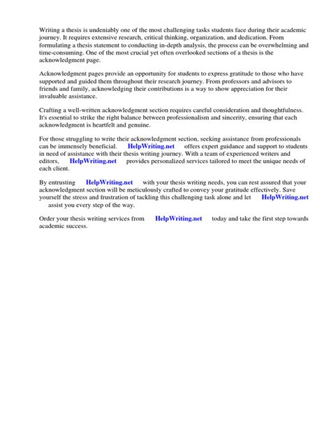 Sample Acknowledgement Thesis Pdf Pdf Thesis Doctor Of Philosophy