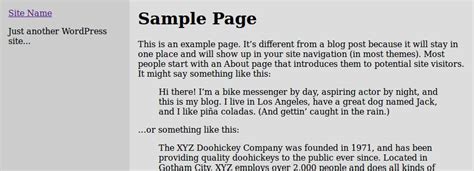 Simple CSS Layout With Header On The Left Theme Foundation