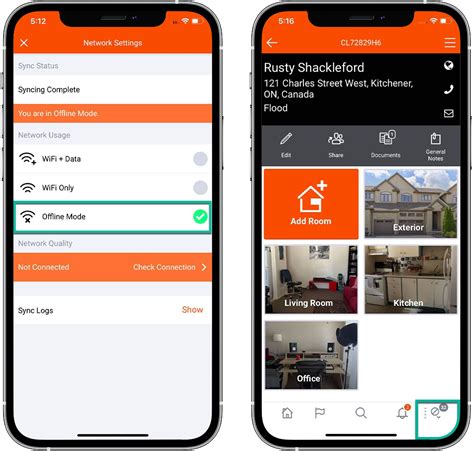 Using Encircles Offline Mode Restoring With No Internet