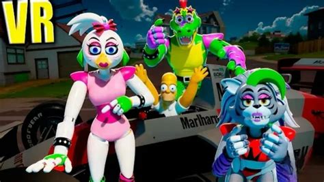 Vr Гига Монти подарил машину Чике в Бонелаб Fnaf Coop Bonelab Mod