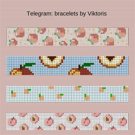 Схемы фенечек из бисера и мулине Pulseras De Telar Pulseras De Bordado Patrones De Pulsera