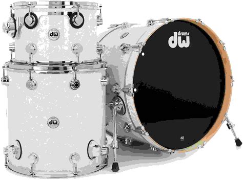 Dw Collectors Series 3 Piece Shell Pack White Marine Finishply