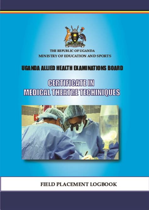 Higher Diploma In Anaesthesia Field Placement Logbook August 2017 Moh Knowledge Management Portal