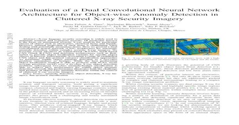 Evaluation Of A Dual Convolutional Neural Network · Evaluation Of A Dual Convolutional