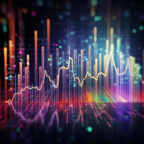 Premium Ai Image A Colorful Display Of Graphs On A Dark Background