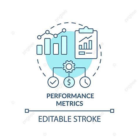 Performance Metrics Turquoise Concept Icon Data Graphic Analytics Vector Data Graphic