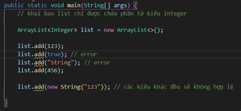 Chúng ta sẽ mượn lớp ArrayList làm ví dụ