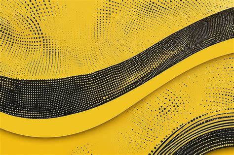 Premium Photo Abstract Yellow Mustard Rounded Lines Halftone Transition Vector Background