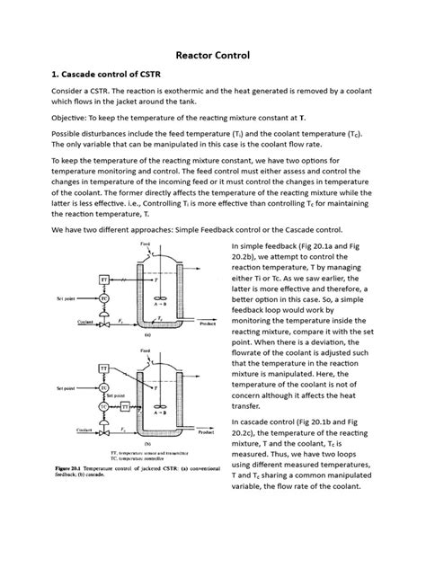Reactor Control Pdf Chemical Reactor Process Engineering