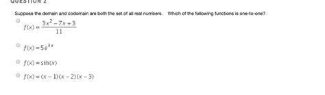Solved 1 Suppose The Domain And Codomain Are Both The