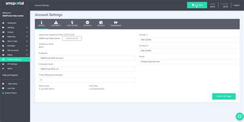 updating your account details