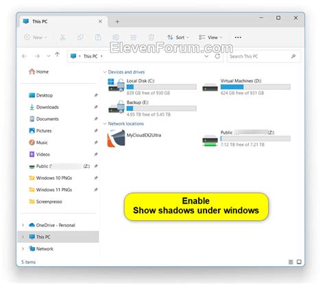 Enable Or Disable Show Shadows Under Windows In Windows 11 Windows 11