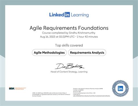 Sindhu Krishnamurthy On Linkedin Certificate Of Completion