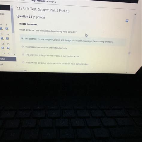 8 Which Sentence Uses The Italicized Word Correctly