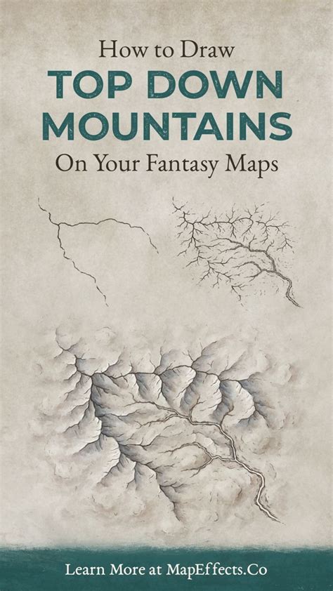How To Draw Mountains In Top Down Perspective On Your Fantasy Maps
