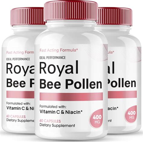 Royal Bee Pollen Capsules Official Royal Bee Pollen All Natural Health Supplement