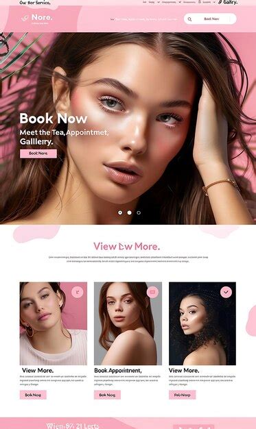 glamorous layout web with cinemagraph effect luxury website figma