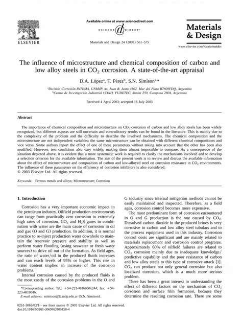 Pdf The Influence Of Microstructure And Chemical Composition Of