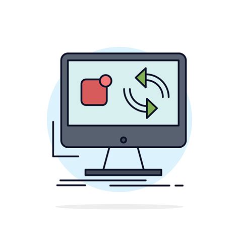 Update App Application Install Sync Flat Color Icon Vector 14803955 Vector Art At Vecteezy