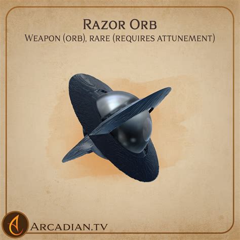 Razor Orb New Magic Weapon For Dnd Arcadian Media Razor Orb New Magic Weapon For Dnd Arcadian Media