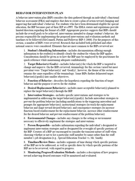 behavior intervention planand model form pdf reinforcement behavior