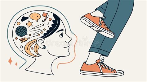 people ideas thinking progress abstract brain vector design generative ai stock vector