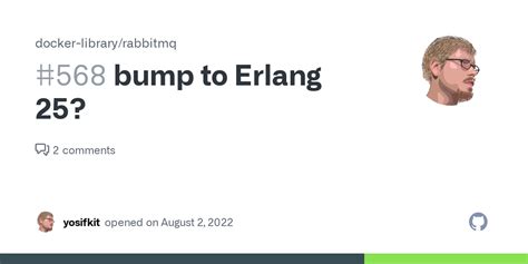 Bump To Erlang Issue Docker Library Rabbitmq GitHub