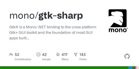 GitHub Mono Gtk Sharp Gtk Is A Mono NET Binding To The Cross Platform Gtk GUI Toolkit And