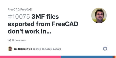 3mf Files Exported From Freecad Dont Work In Prusaslicer · Issue
