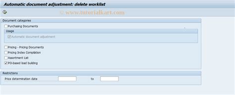 MEI SAP Tcode Delete Worklist For Document Index