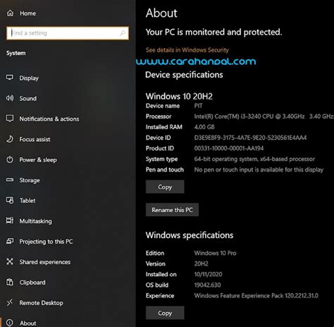 Cara Mudah Cek Spesifikasi Pc Atau Laptop Cara Handal